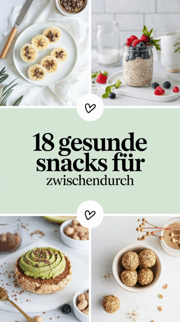 18 gesunde Snacks für zwischendurch – einfach, lecker & ganz ohne ...